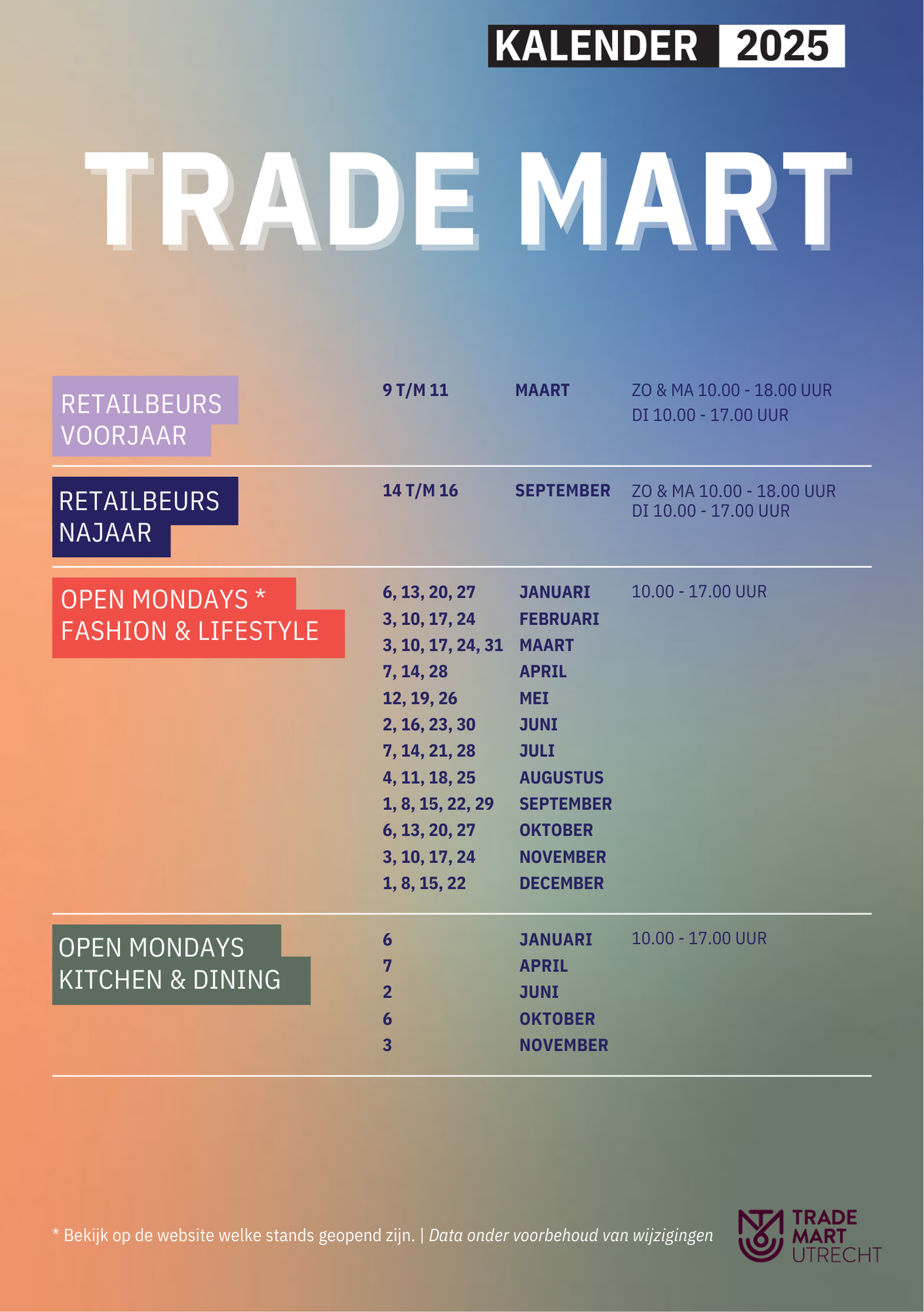 KALENDER - Trade Mart Utrecht